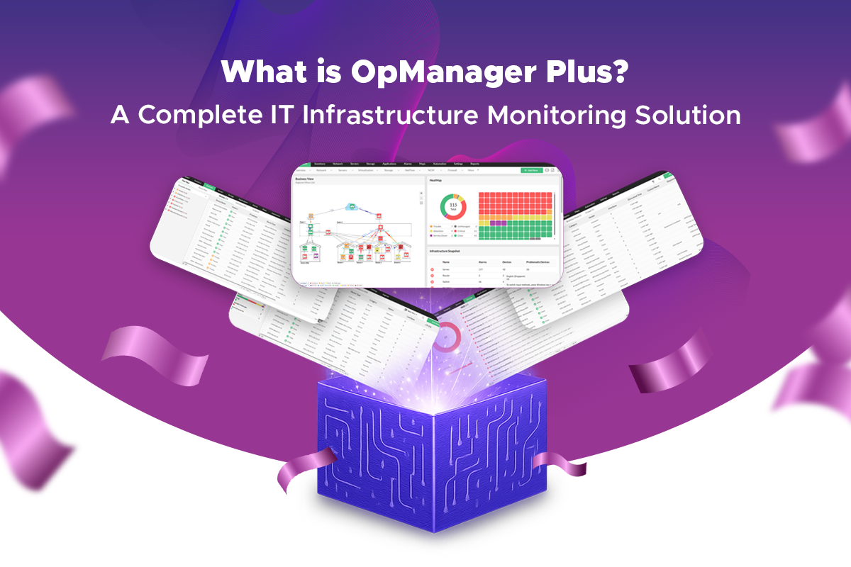 What Is Opmanager Plus A Complete It Infrastructure Monitoring Solution We Make Technology